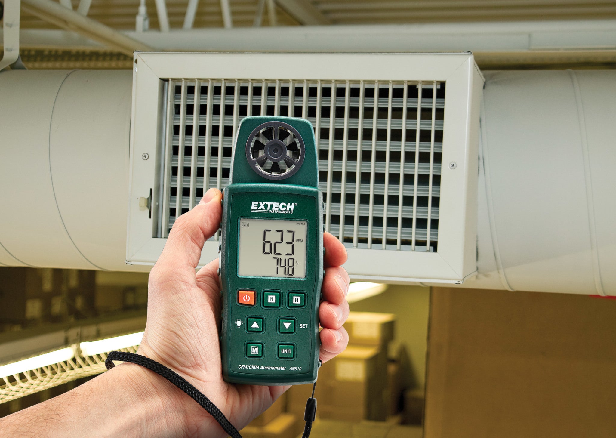 Anemómetro termómetro con termopar tipo K EXTECH AN510 - Tienda Grupo ...