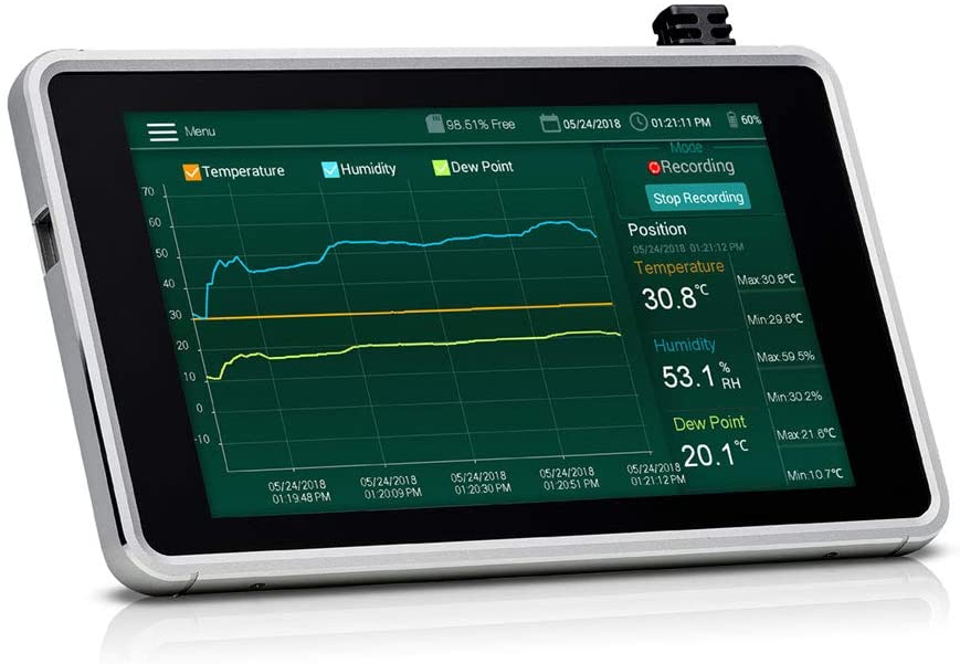 EXTECH RH550 Registrador gráfico de humedad & temperatura con pantalla ...